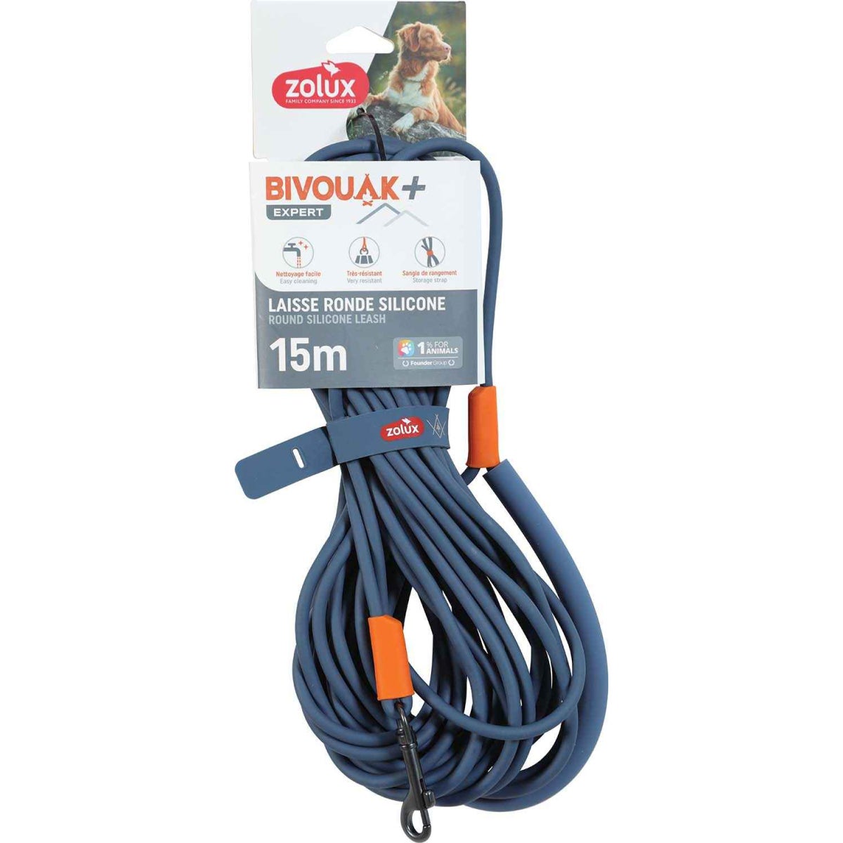 Longe ronde en silicone bleu Bivouak 15 m Zolux | Leroy Merlin