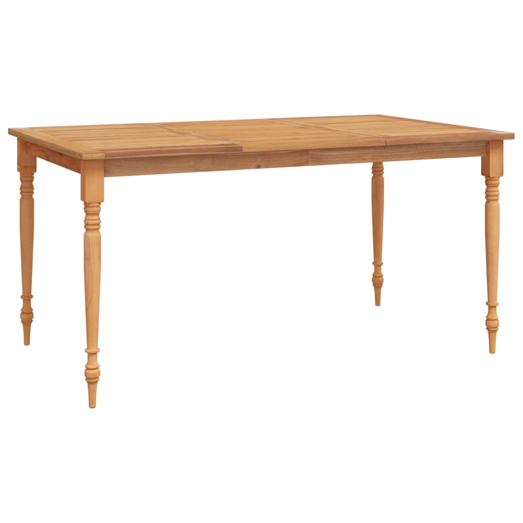 Table en teck massif Batavia 150x90x75 cm | Leroy Merlin