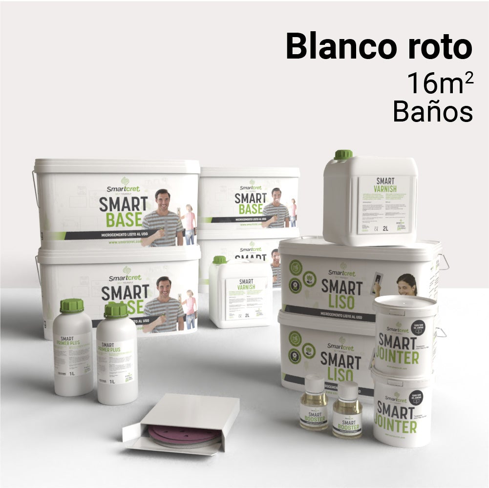 Super kit microcemento para superficies NO absorbentes 16m2. Color ...