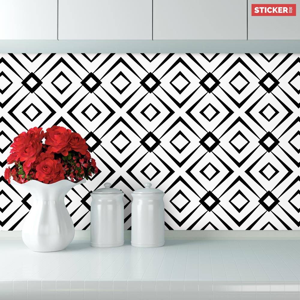 Paraschizzi Adesivo Diamante Astratto - 300 x 60 cm | Leroy Merlin