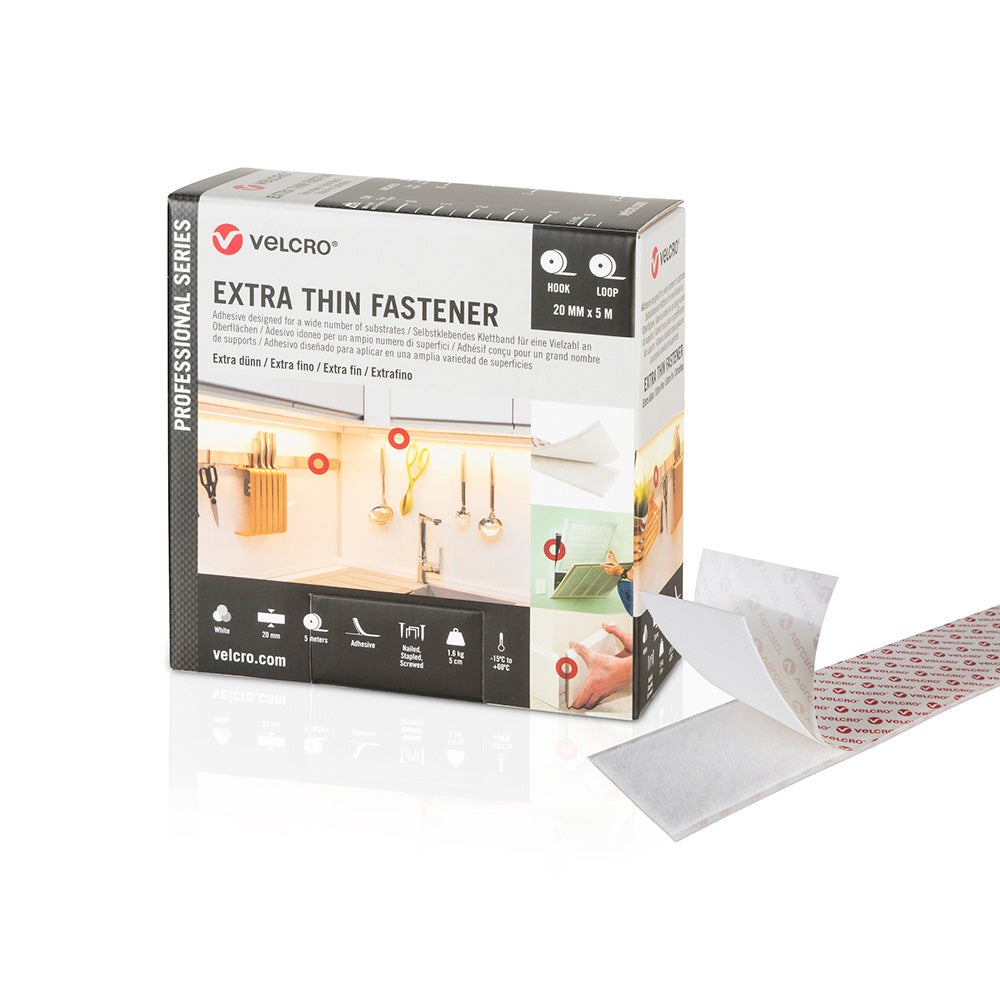 Cinta Cierre Gancho Y Bucle Adhesiva Velcro 20 Mm X 5 M Extrafino ...