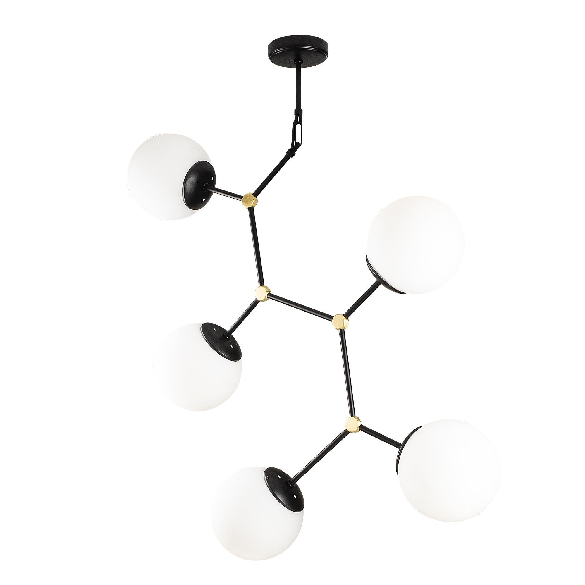 Plafonnier - Noir Blanc, 75x15 x84 | Leroy Merlin