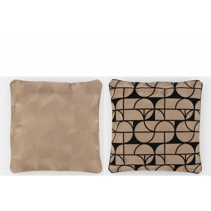 Coussin carré en textile brun 45x45x10 cm | Leroy Merlin