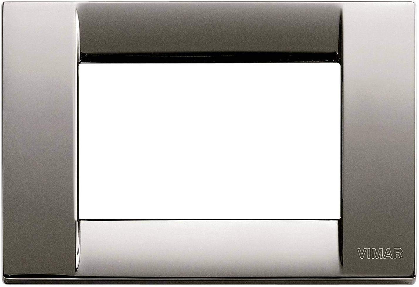 VIMAR Placca Classica, 3 Posizioni, Tecnopolimero Cromo Nero | Leroy Merlin