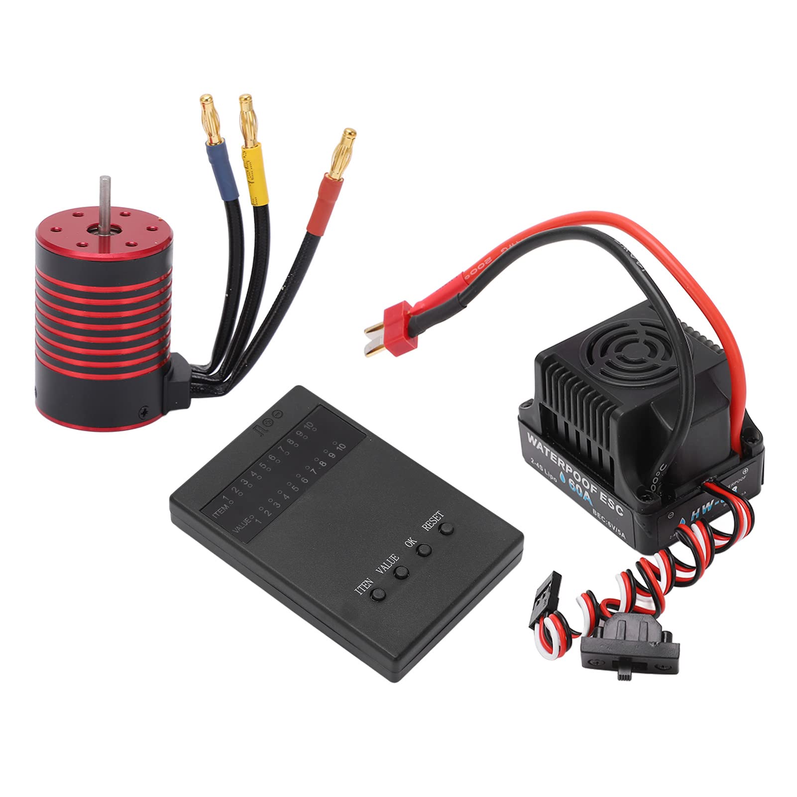 Kit per auto RC con motore brushless 3650 impermeabile 60A ESC (2300KV ...