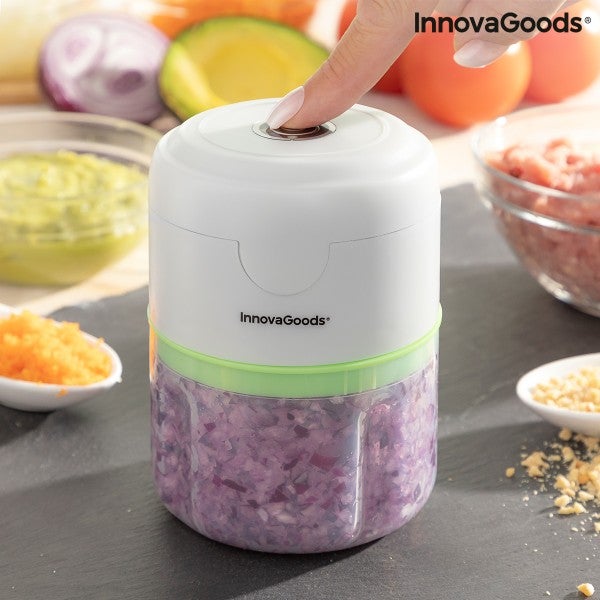Mini Hachoir Rechargeable et Portable Echoppie InnovaGoods | Leroy Merlin
