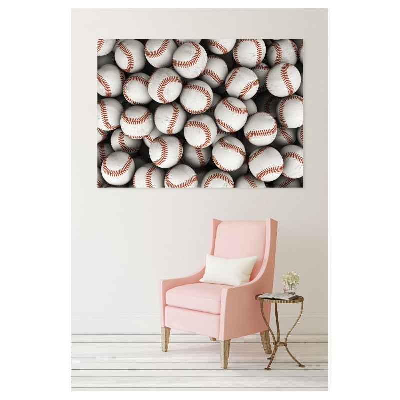 Tableau toile en kit BASEBALL 180 x 130 cm - Toile textile sans PVC ...