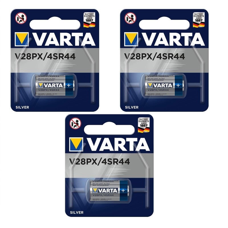 3 piles Varta V28PX 4SR44 SILVER OXIDE 6V | Leroy Merlin