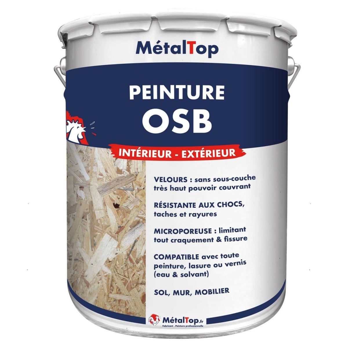 Peinture Osb - Metaltop - Gris anthracite - RAL 7016 - Pot 15L | Bricoman