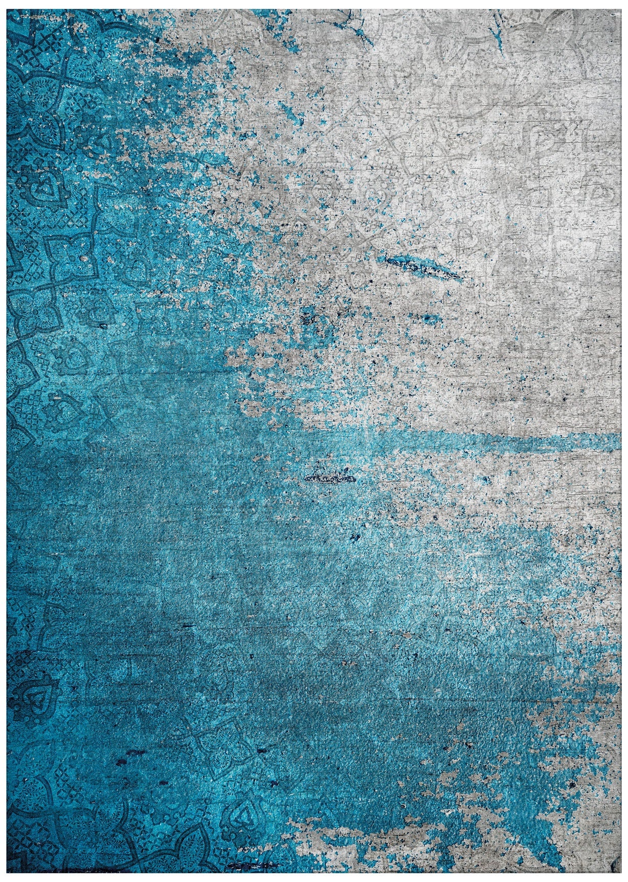 CONCOURS - Tapis Pliable et Lavable - Sabalan Teal - 170x240cm - JACKIE ...