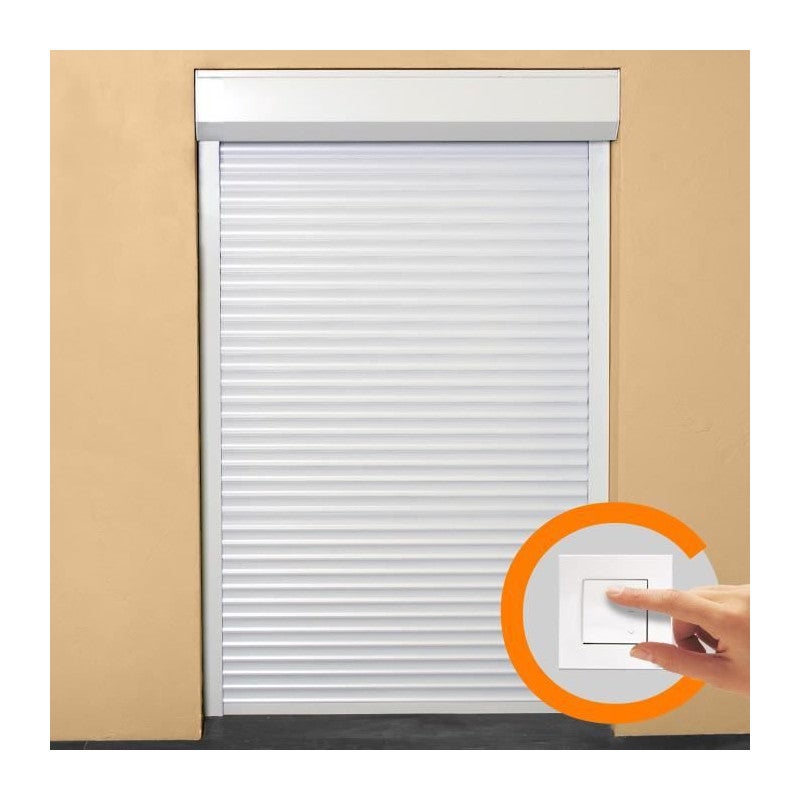 FRANCE-COMBI Volet roulant PVC electrique filaire - L 120 x H 220 cm ...