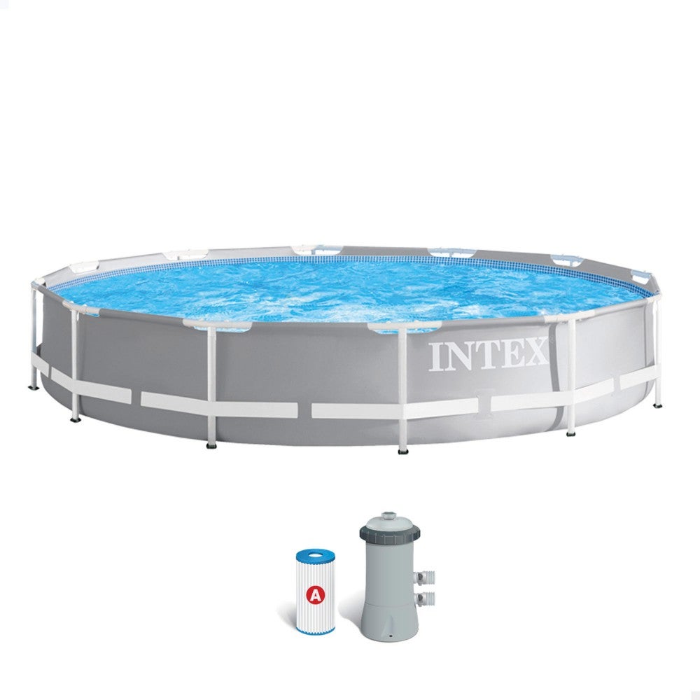Piscina desmontable redonda INTEX Prism Frame con depuradora | Leroy Merlin