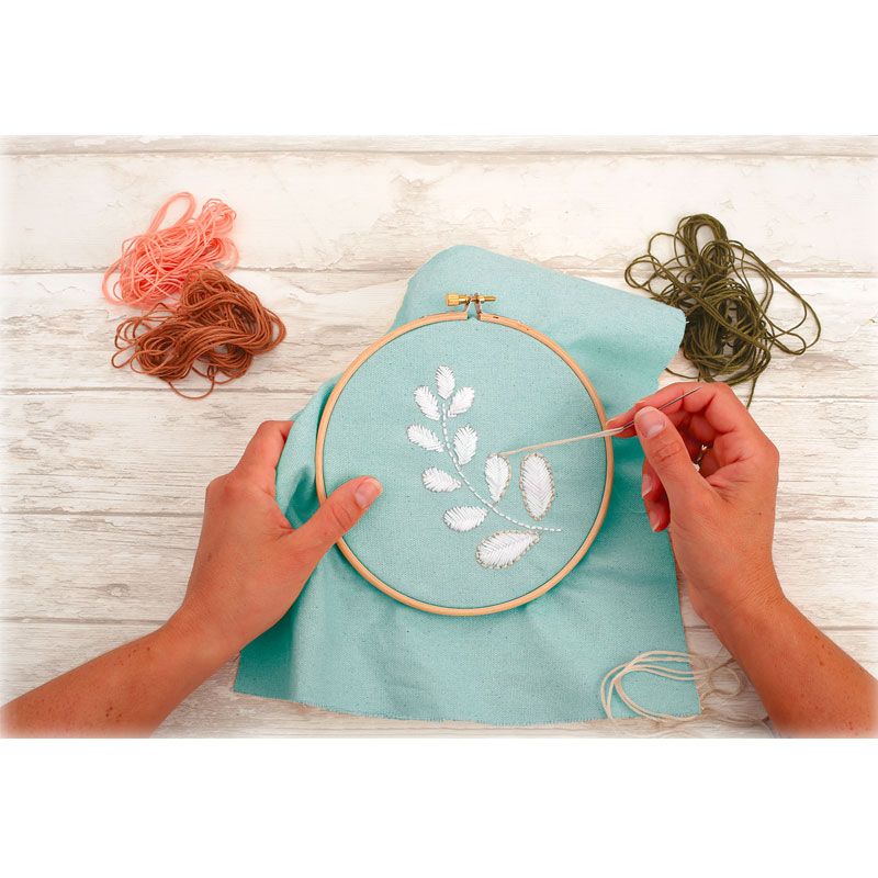 Toile en coton à border vert d'eau 45 x 60 cm - Graine Créative | Leroy ...