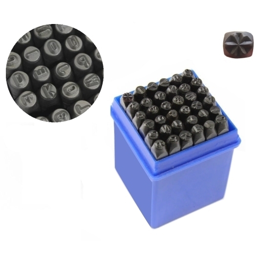 Punzoni/Numeratori lettere e numeri + simboli ed 37 pezzi 6mm | Leroy ...