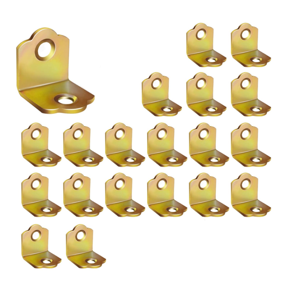 20 Pièces Equerres Metal, Équerre de Fixation 90 Degrés avec Vis ...