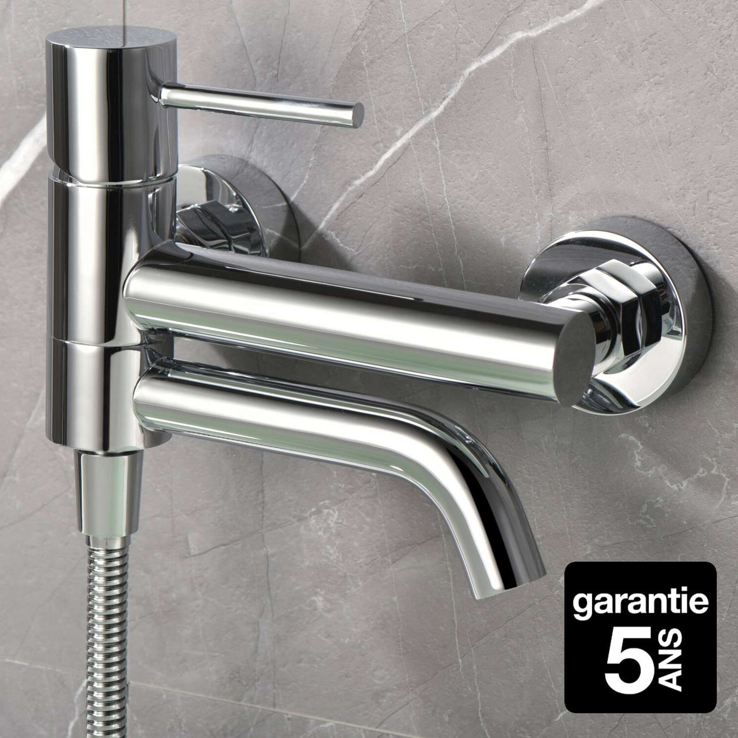 Mitigeur de Baignoire et Douche Anti-Calcaire Chrome - Modèle MONZA ...
