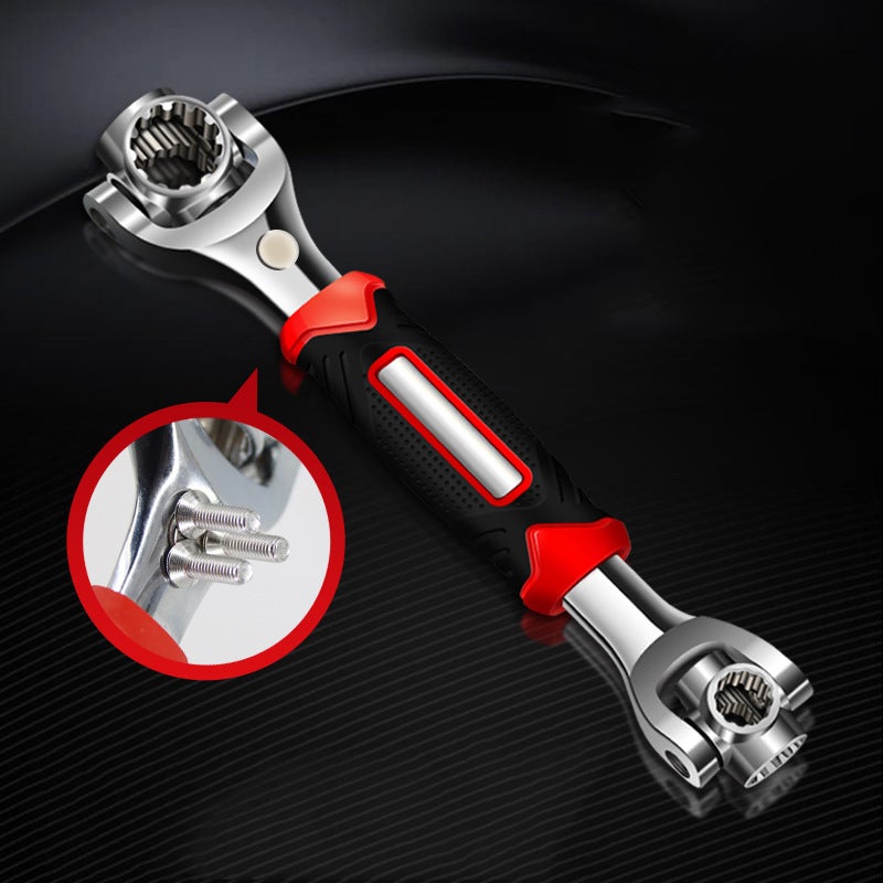 Clé à douille 52 en 1, outil rotatif multifonctionnel professionnel ...