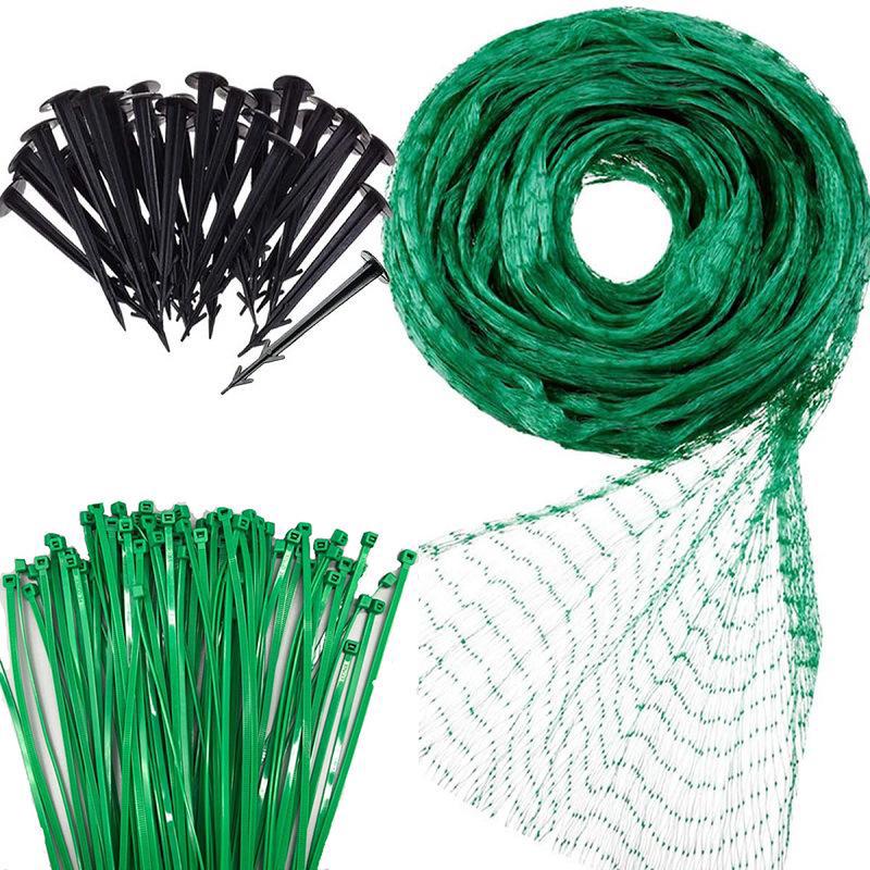 Filet anti-oiseaux 2x10m pour poulailler potager, comprenant 100 serre ...