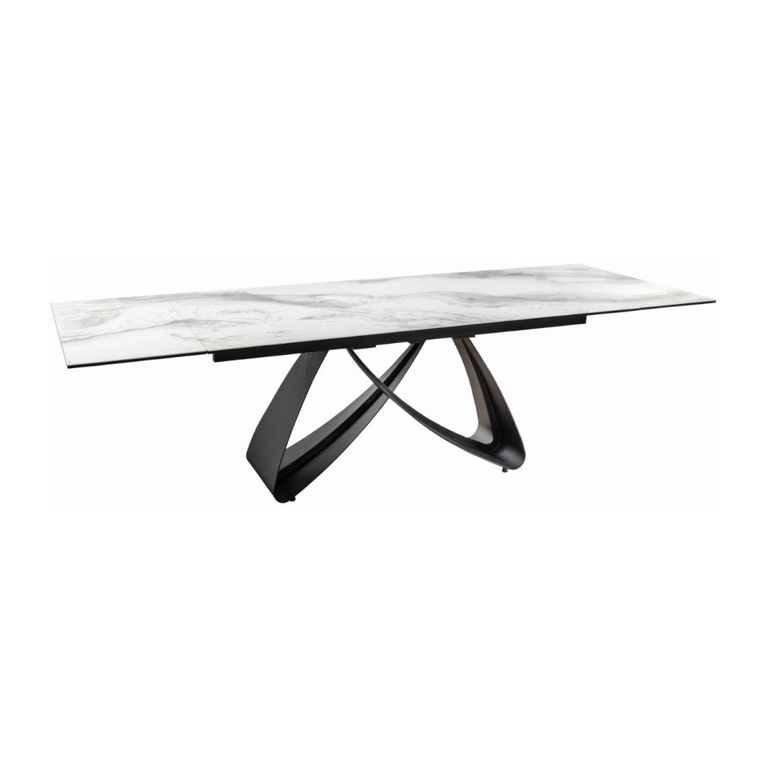 Table ZAREL – Extensible 180 à 260 cm – Céramique et verre trempé ...