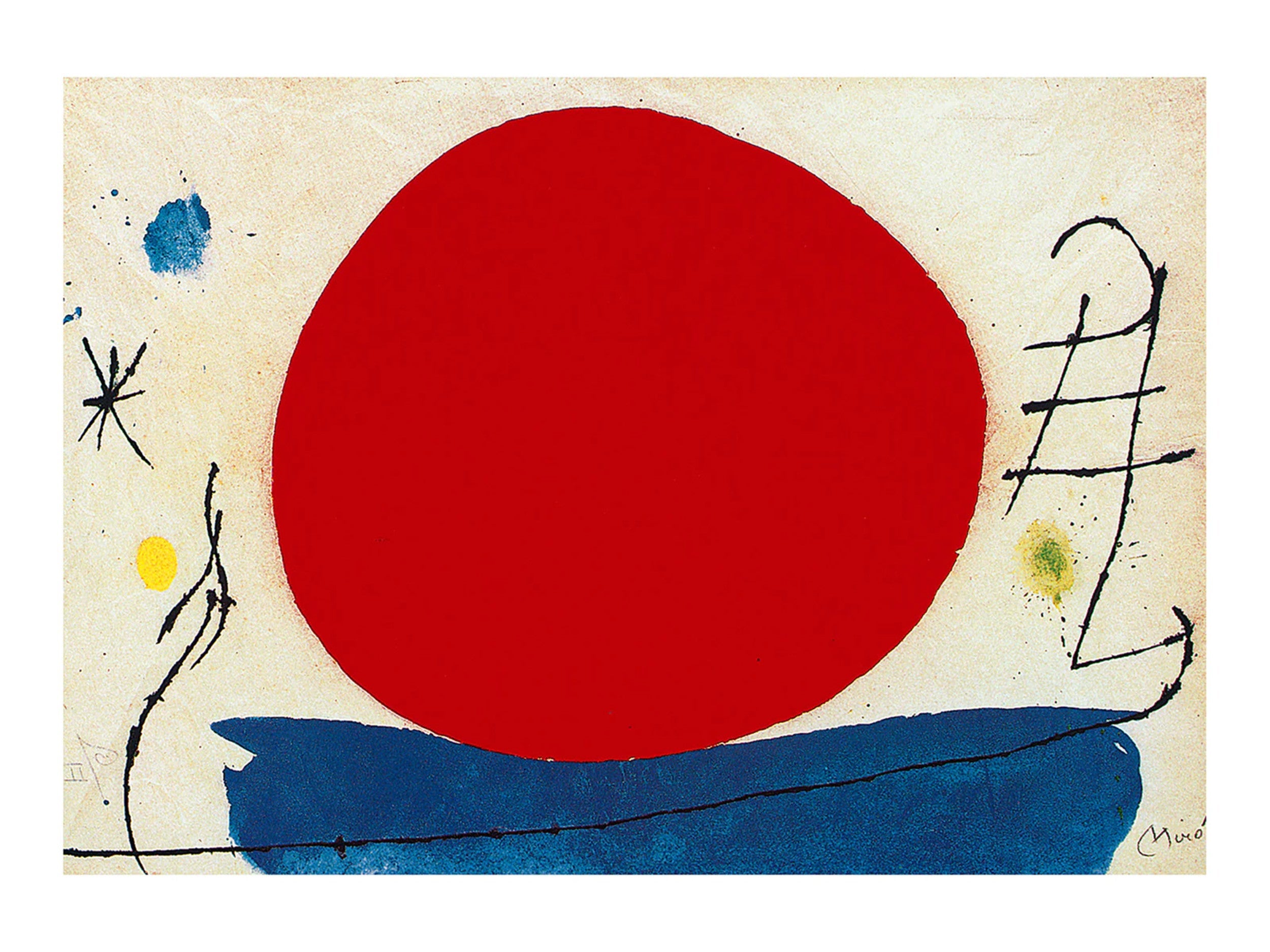 Affiche Art Joan Miro - Senzo titolo. 1967 80x60cm | Leroy Merlin