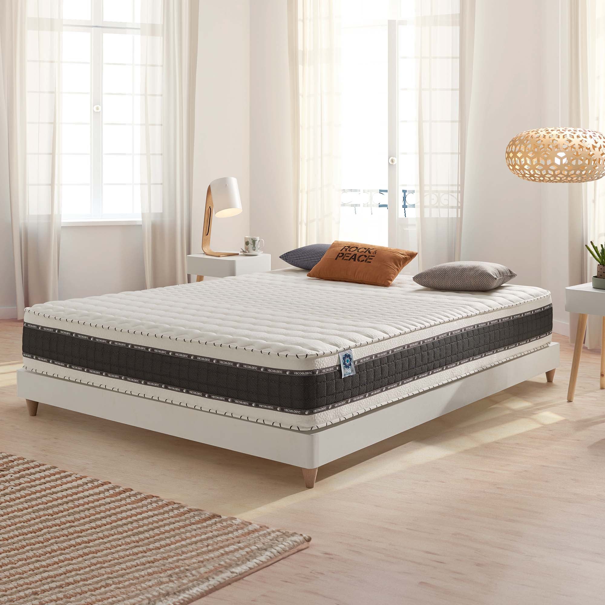 Colchón Luxe Memory 150x200 cm - Gel Memory Foam HR - Soporte Blue ...