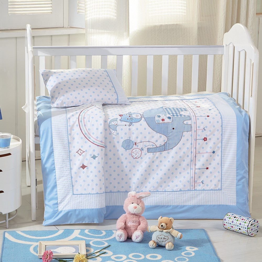 Fundas Nórdica Cuna 70x140 - Color Azul | Leroy Merlin