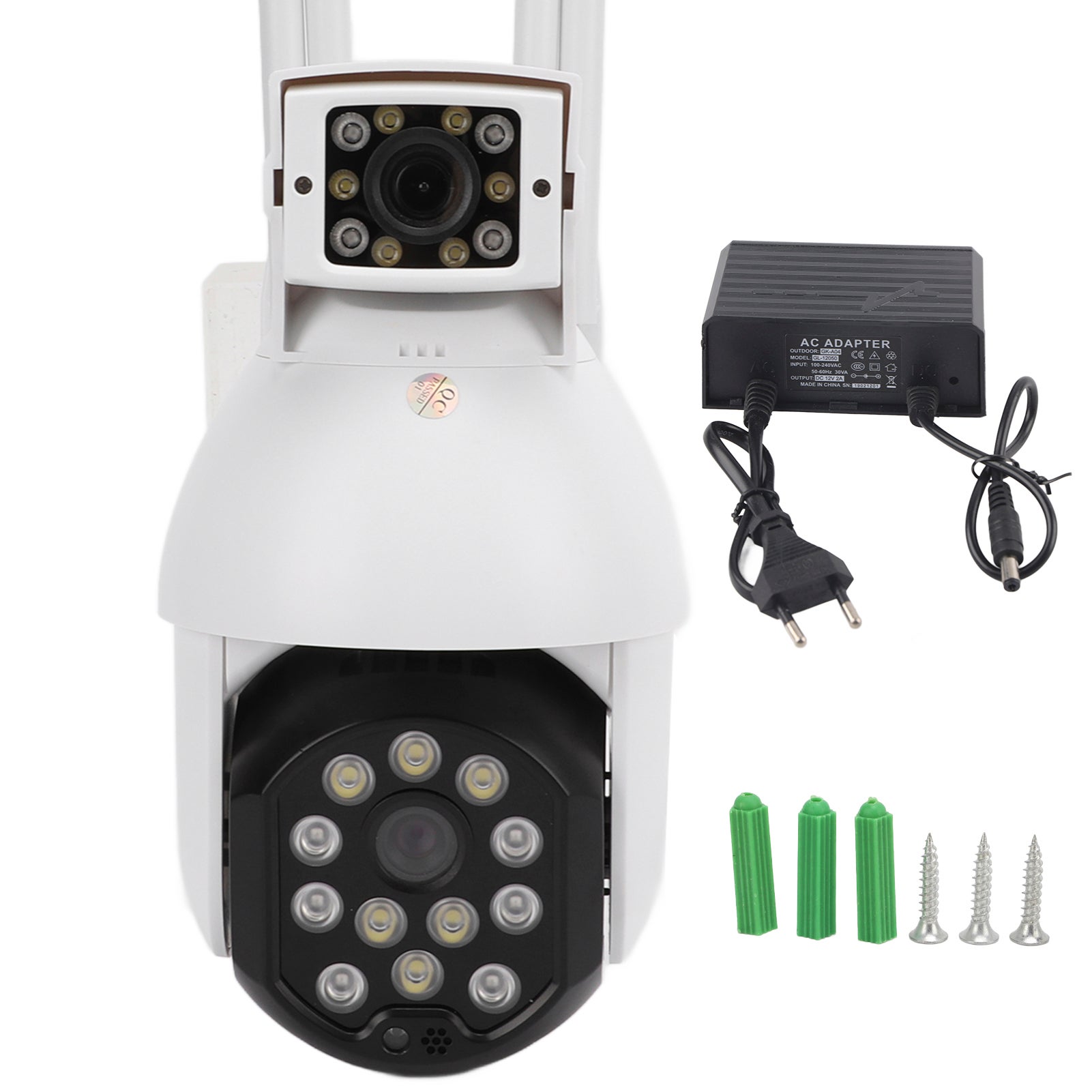 Cámara IP Wifi HD de Doble Lente, Resistente al Agua IP66, Monitoreo ...