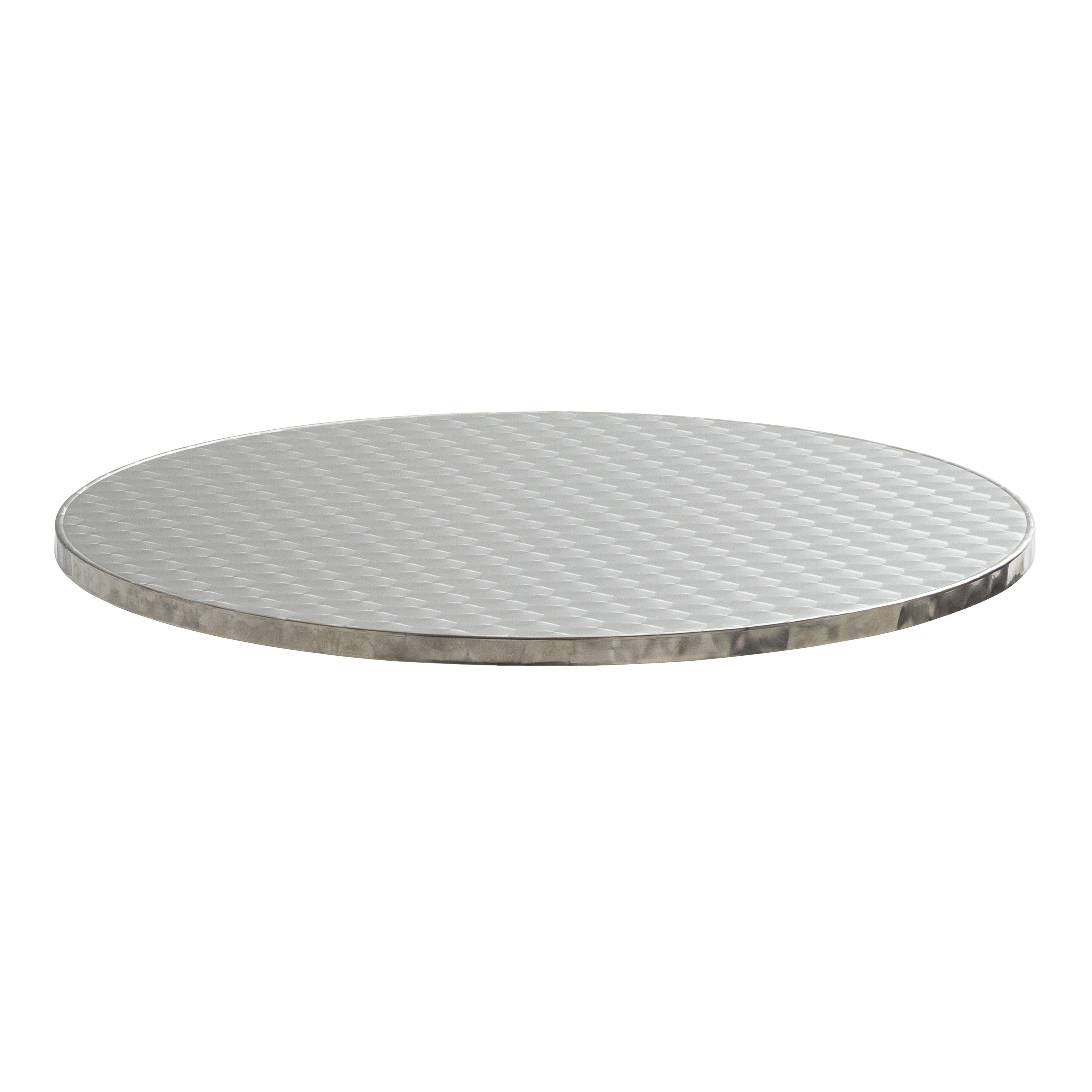 Plateau de table rond en inoxydable 60 cm | Leroy Merlin