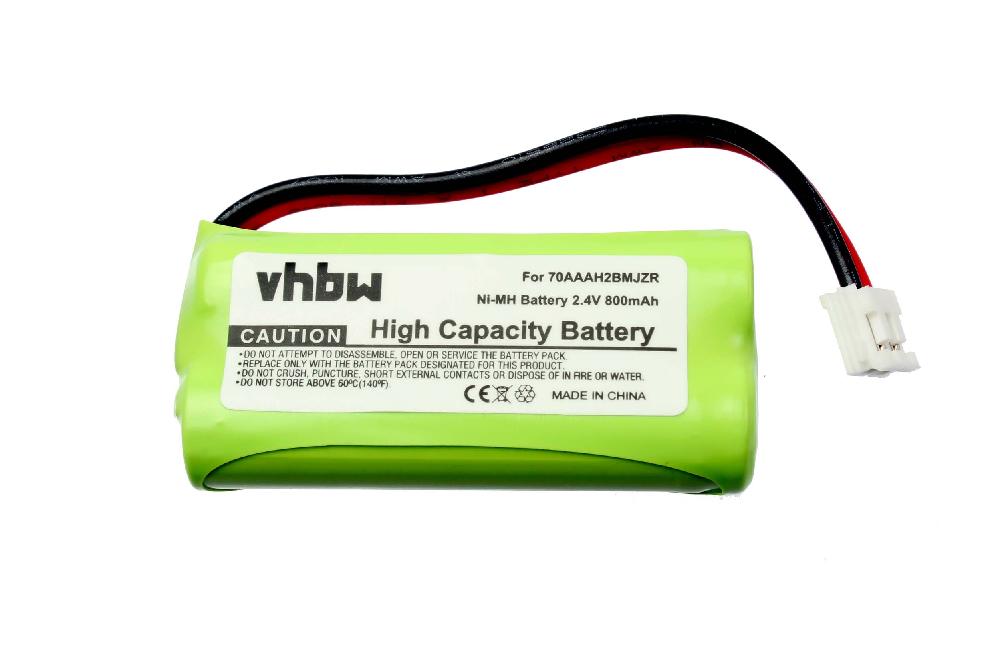 Batterie Ni-MH 800mAh (2,4 V) pour Plantronics 7704901, Plantronics ...