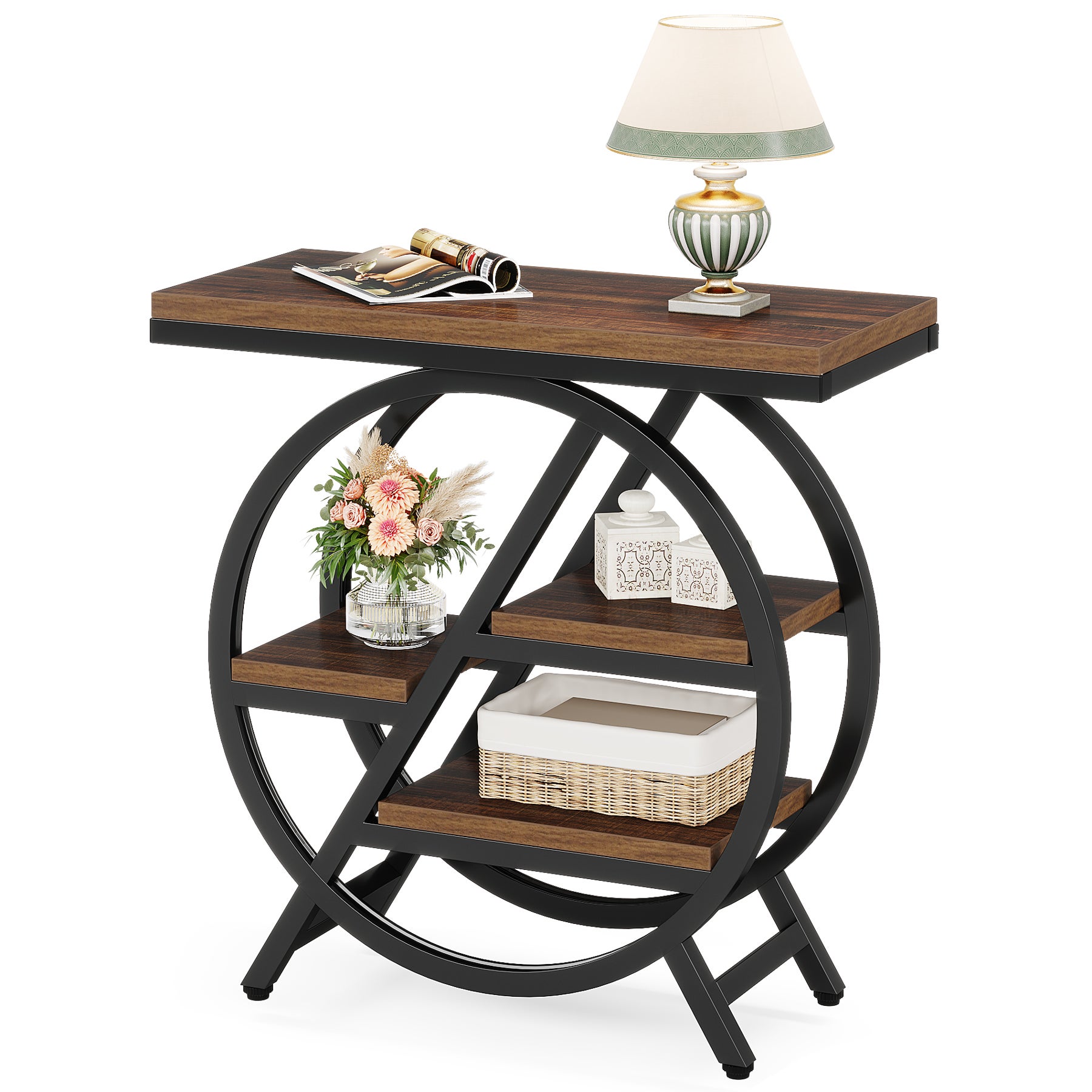 TRIBESIGNS - Table d'appoint - Table de chevet - 65 x 30 x 65 cm ...