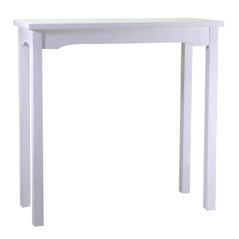 Table de présentation en bois blanc Nantes cm154x46xh100 | Leroy Merlin
