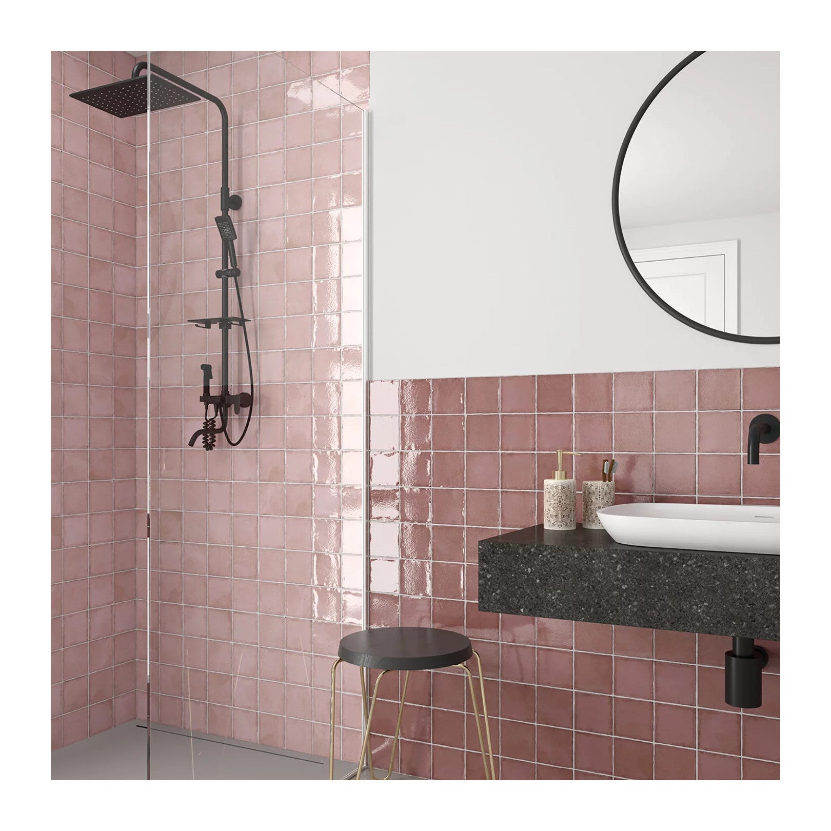 Baguette de finition pour Carrelage mural faïence effet zellige ALTEA ...