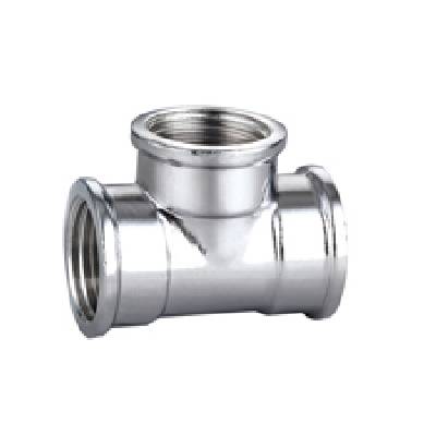 TEE FFF LAITON CHROME IBP 1/2" - PAQUET | Leroy Merlin