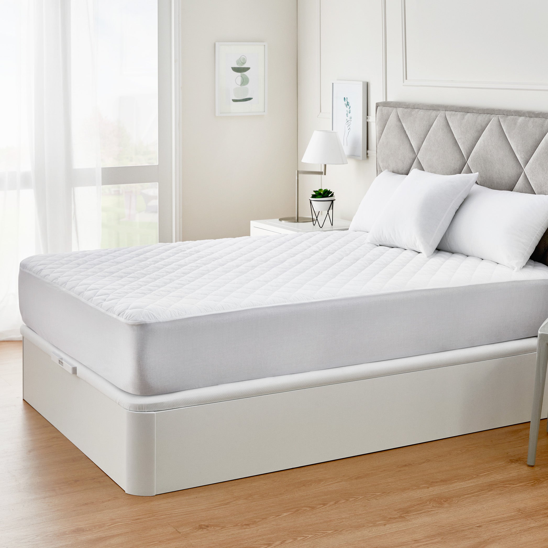 Protège-matelas hypoallergénique Rembourrage 160x200cm Pikolin Home ...