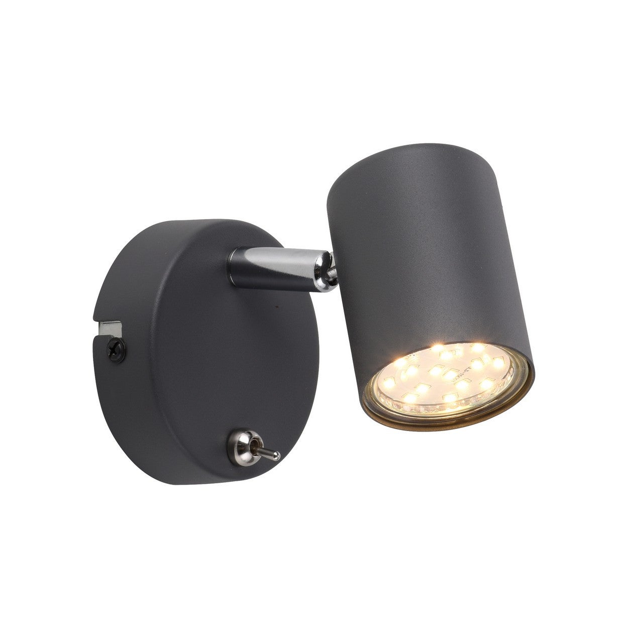 Spring Tarik Spot simple Tarik Anthracite 1xGU10 | Leroy Merlin