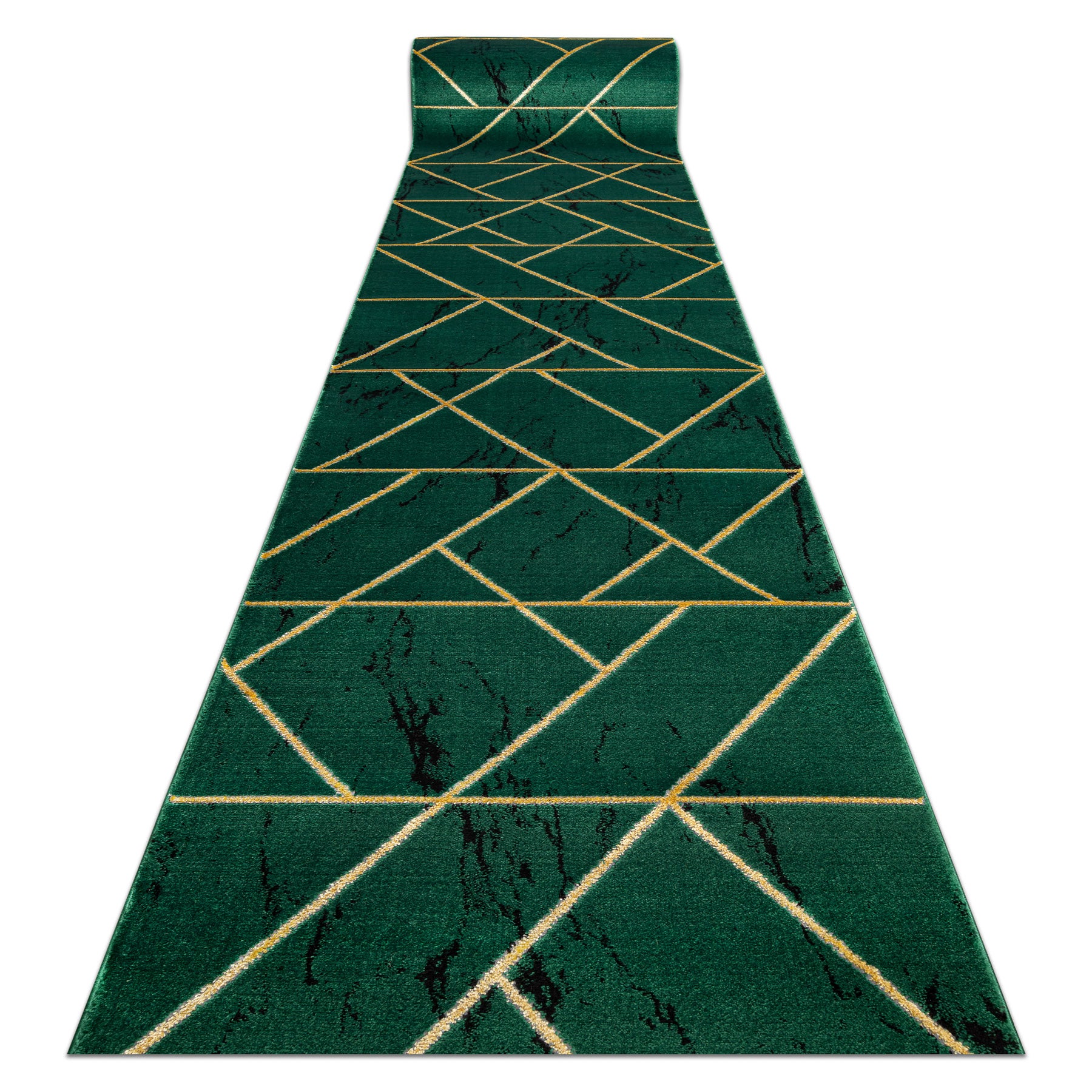 Tapis de couloir EMERALD exclusif 1012 glamour, élégant marbre ...