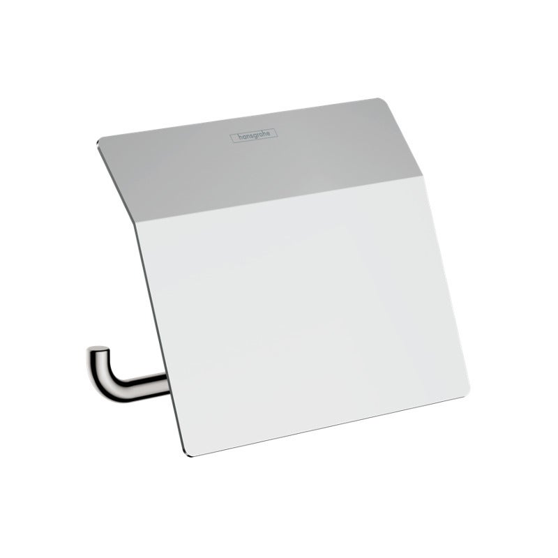 Hansgrohe AddStoris Porte-papier WC avec couvercle, Chrome (41753000 ...
