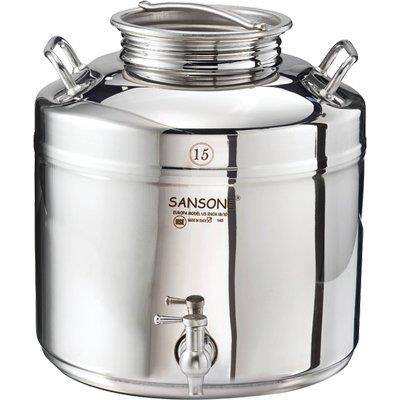 Contenedor Bidón Contenedor Aceite Acero Inoxidable Sansone 15 lt ...