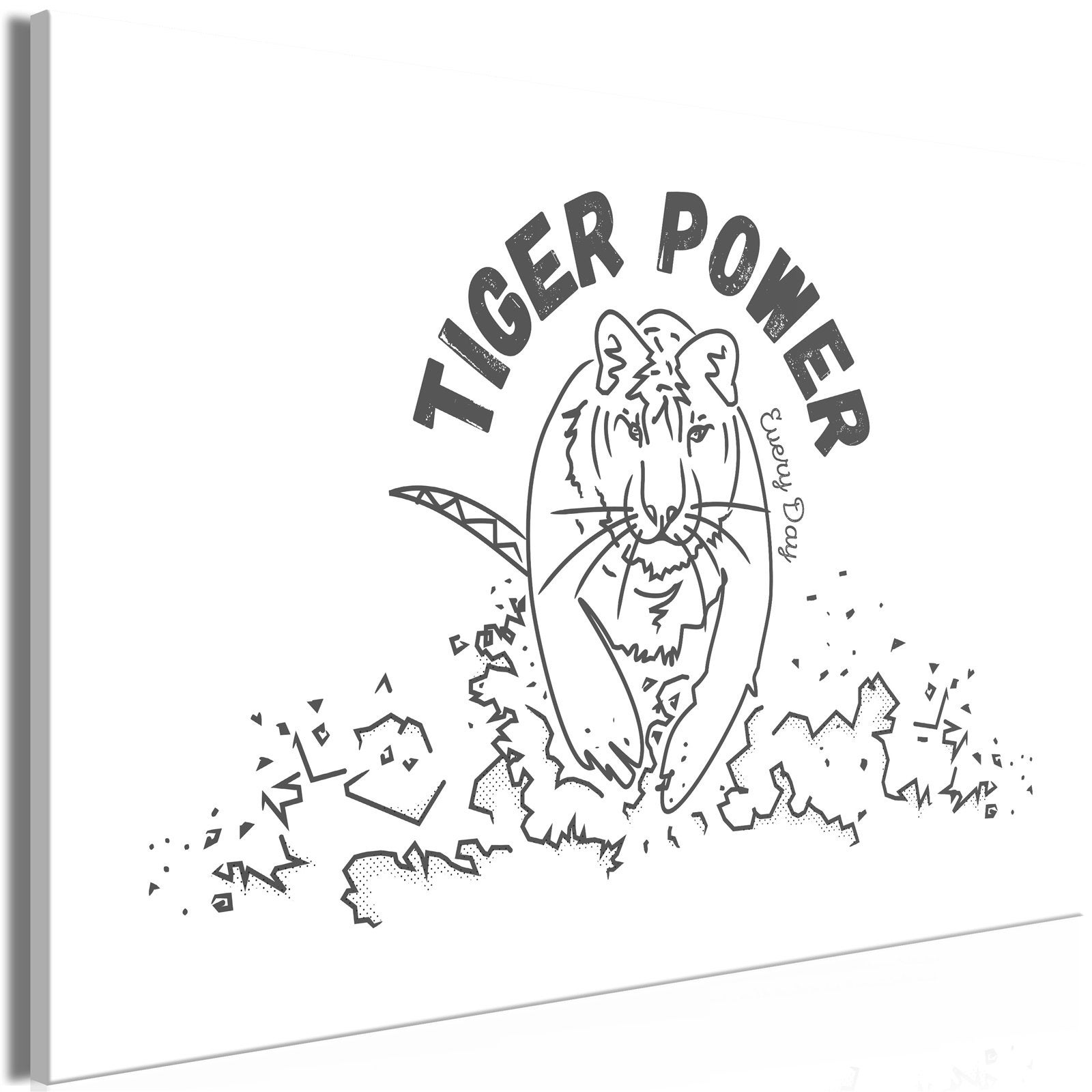Tableau Tiger Power Partie 1 Large | Leroy Merlin