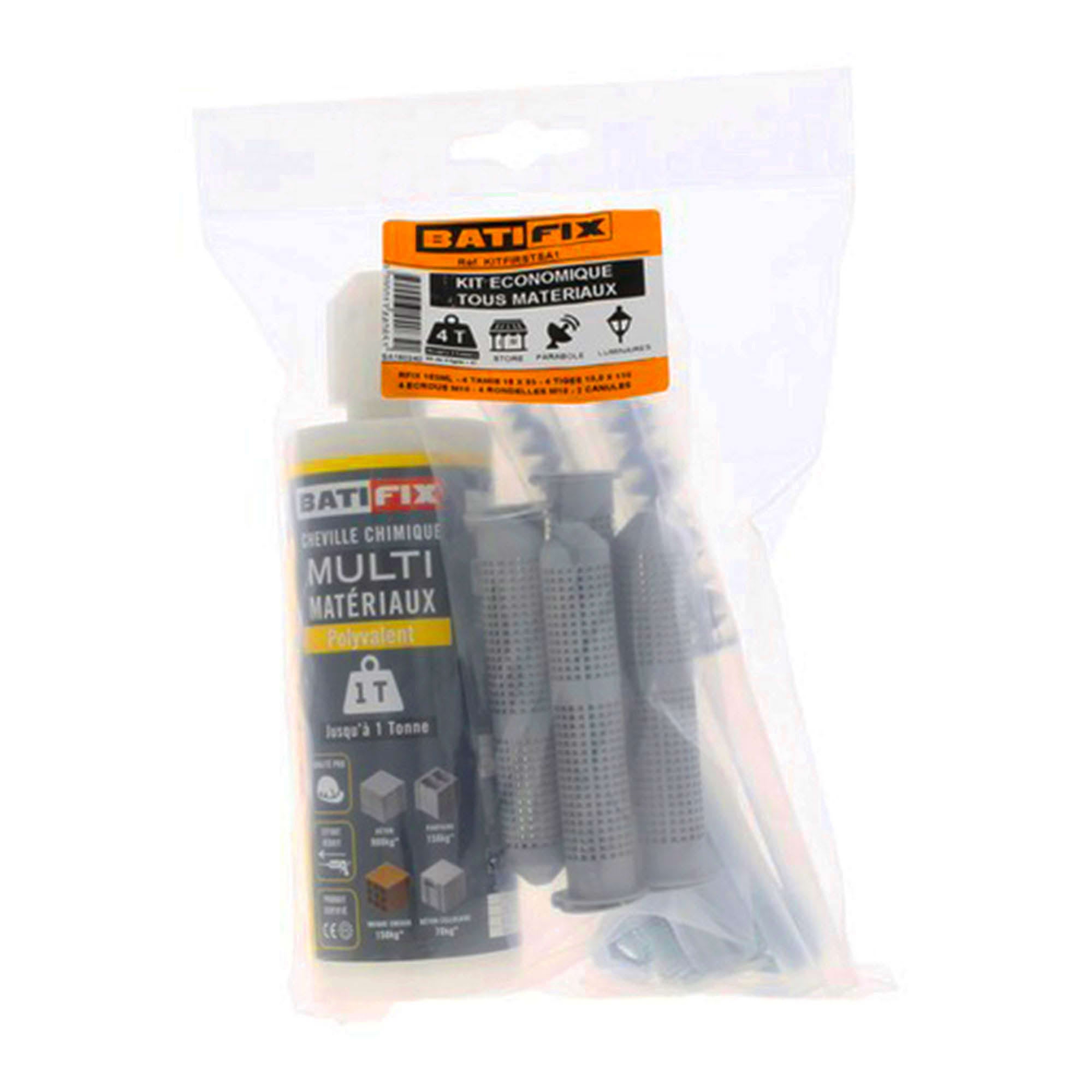Kit scellement chimique 165ML - 4 Tam 16X85 - 4 tiges filetées 10X110 ...