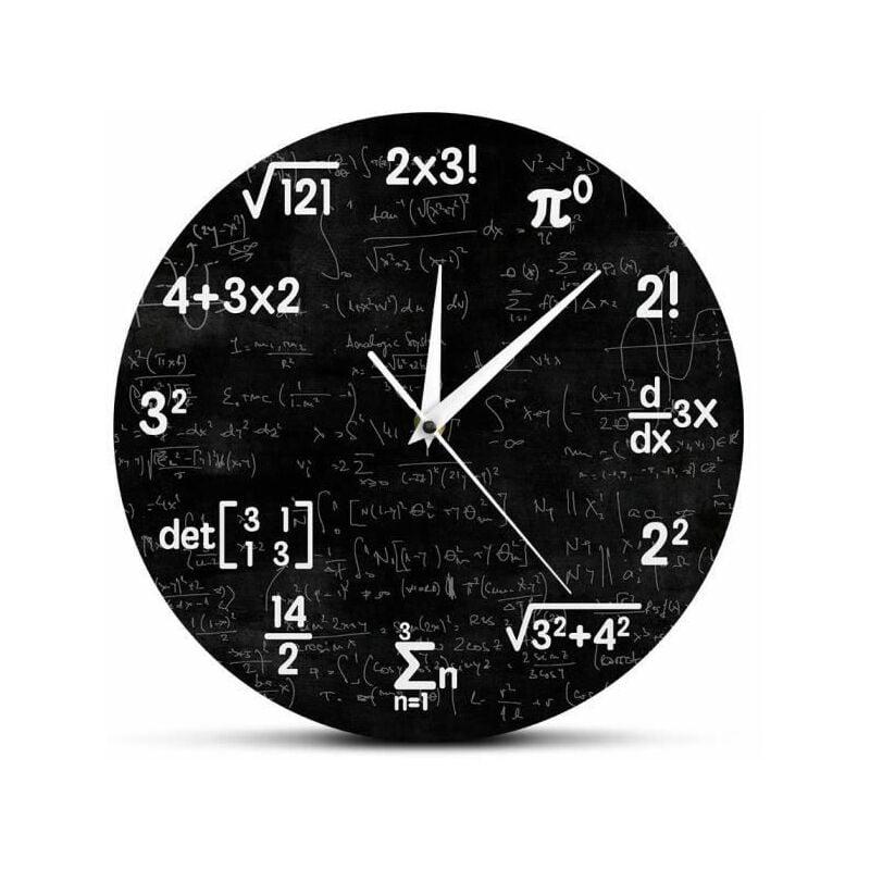 Reloj, Reloj de pared de matemáticas Reloj de matemáticas Regalo de ...