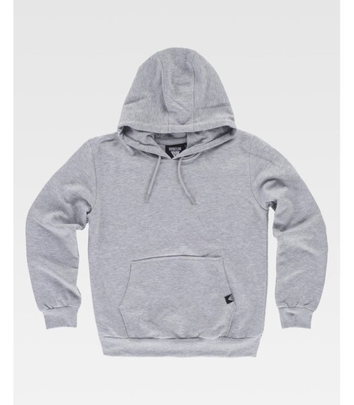 Sudadera básica con capucha y cordón ajustable. Cubrecosturas en el ...