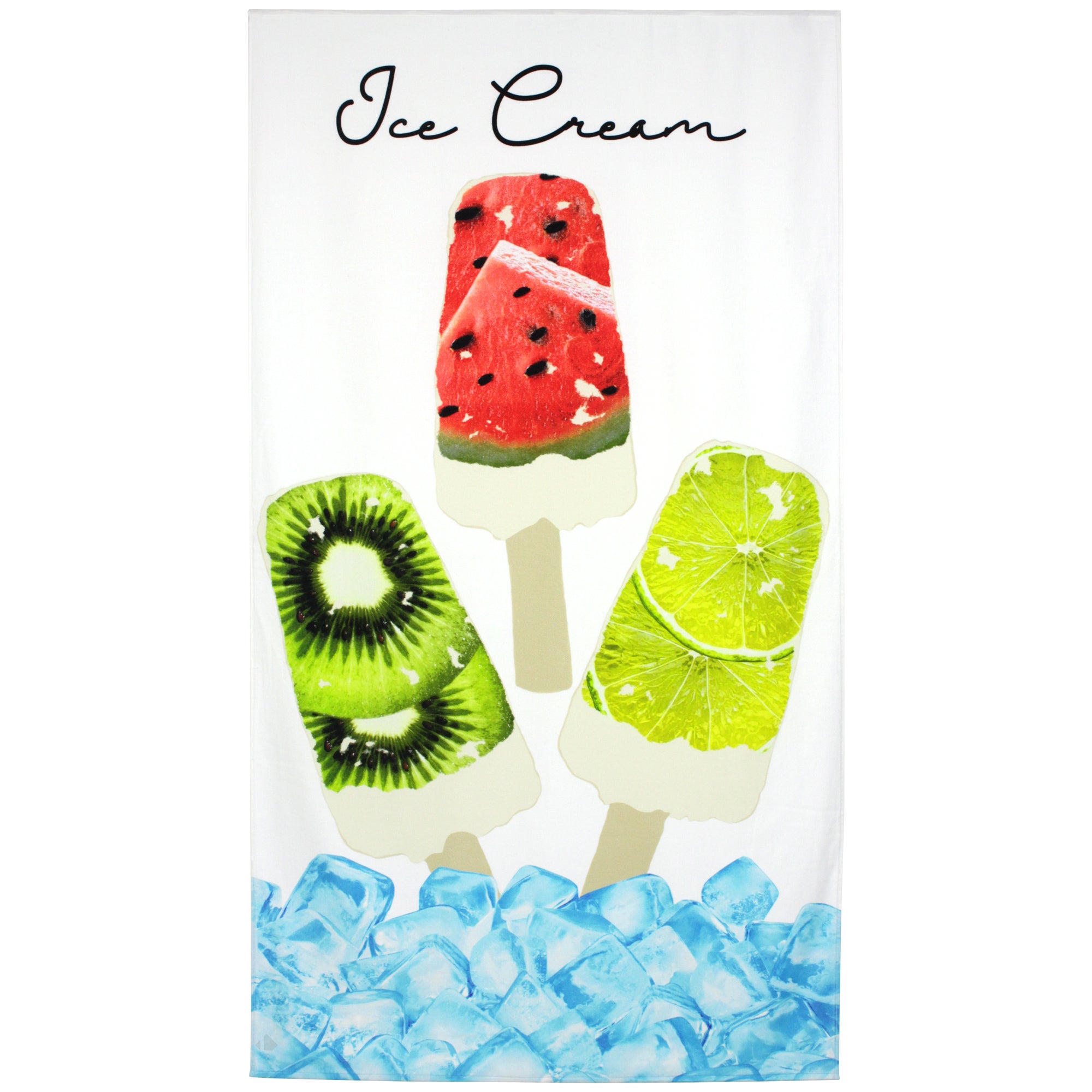 Drap de plage 100x180 cm ICE CREAM Multicolore | Leroy Merlin