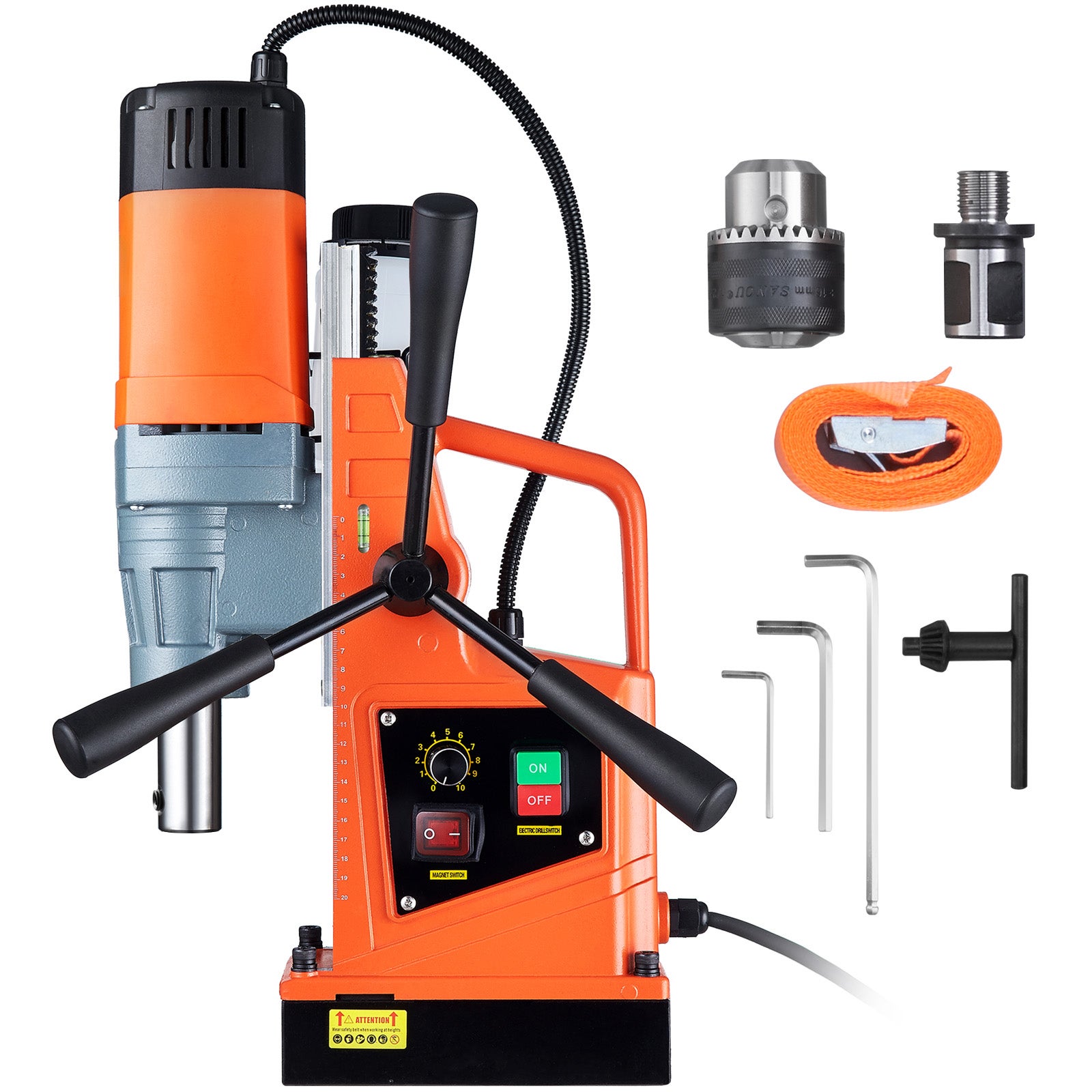 Perceuse magnétique,SucceBuy 1550 W,diamètre d'alésage 1,57 po,2922 lbf ...