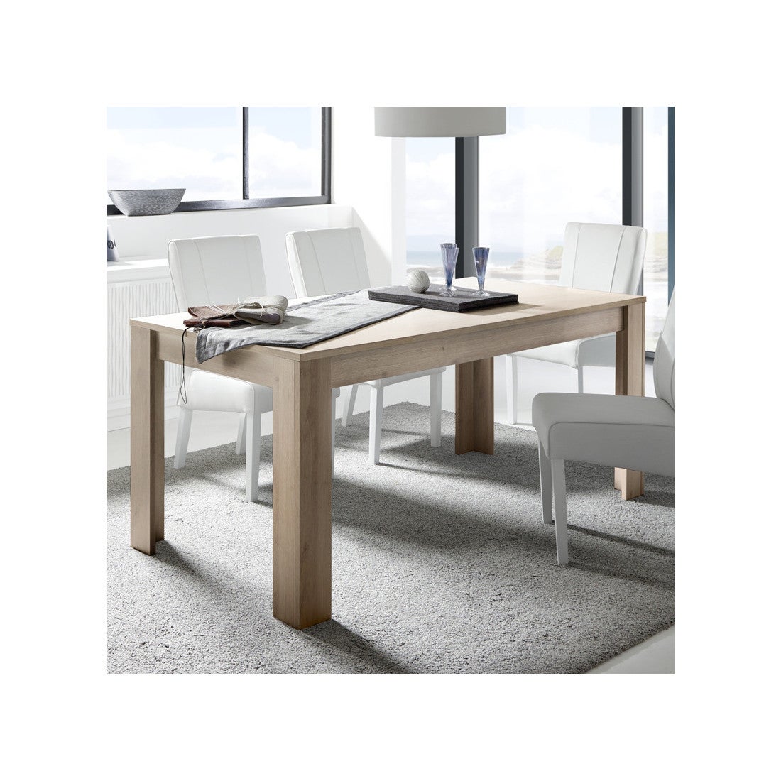 Table de repas Chêne naturel - PISE | Leroy Merlin