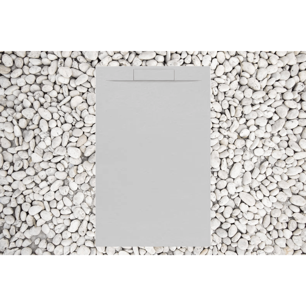 Plato de Ducha 150X95 cm GRIS PERLA Línea Vulcano PLUS En Resina y ...