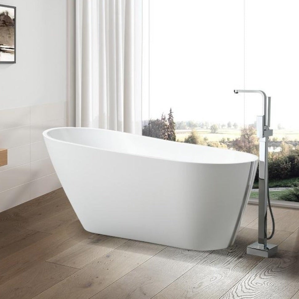 Vasca da bagno a isola ovale OPRAH bianca 140 cm | Leroy Merlin