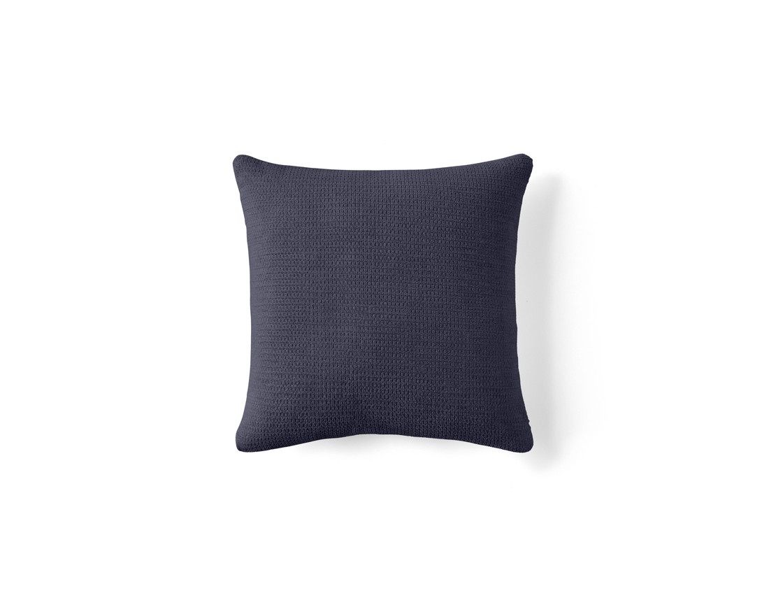 Coussin en tissu texturé bleu marine 40 x 40 cm | Leroy Merlin