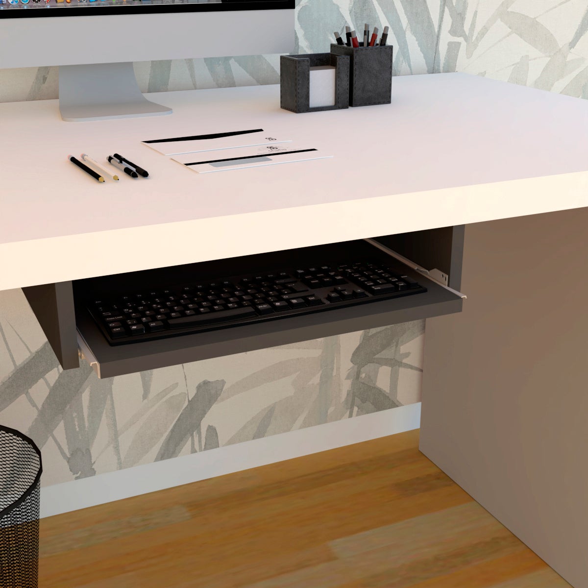 Henor Support Clavier Plateau Bois Amovible 55 x 31 x 11 cm Sous Bureau ...