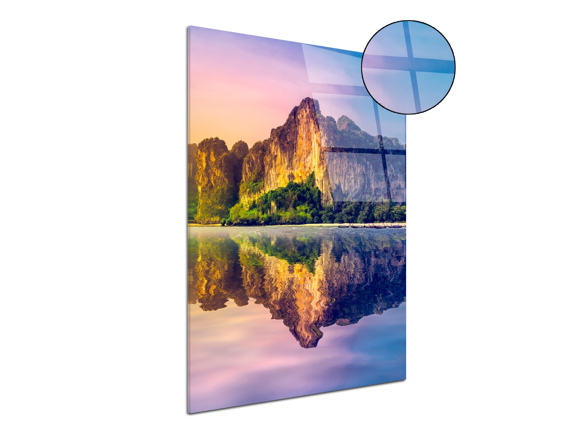 Cadre Plexiglas moderne paysage de Thailande | Leroy Merlin